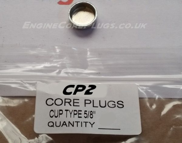 5/8" Cup Core Plug Mild Steel Imperial - Automotive use