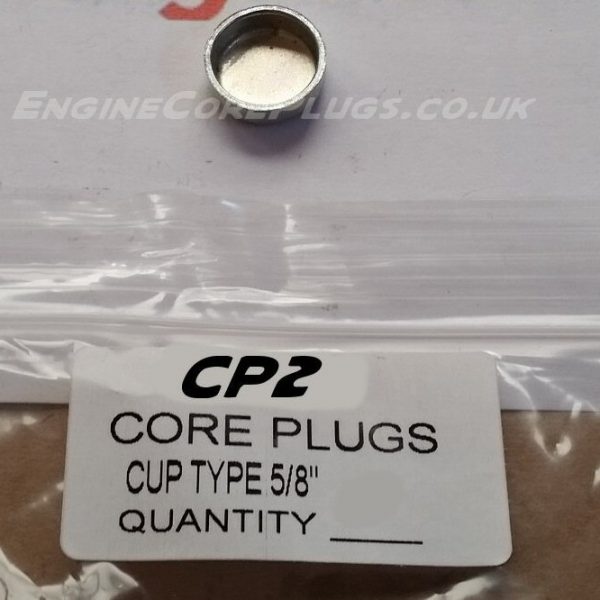 5/8" Dish Core Plug Mild Steel Imperial - Automotive use