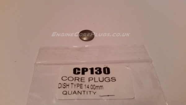 14mm Dish Core Plug Mild Steel Metric - Automotive use
