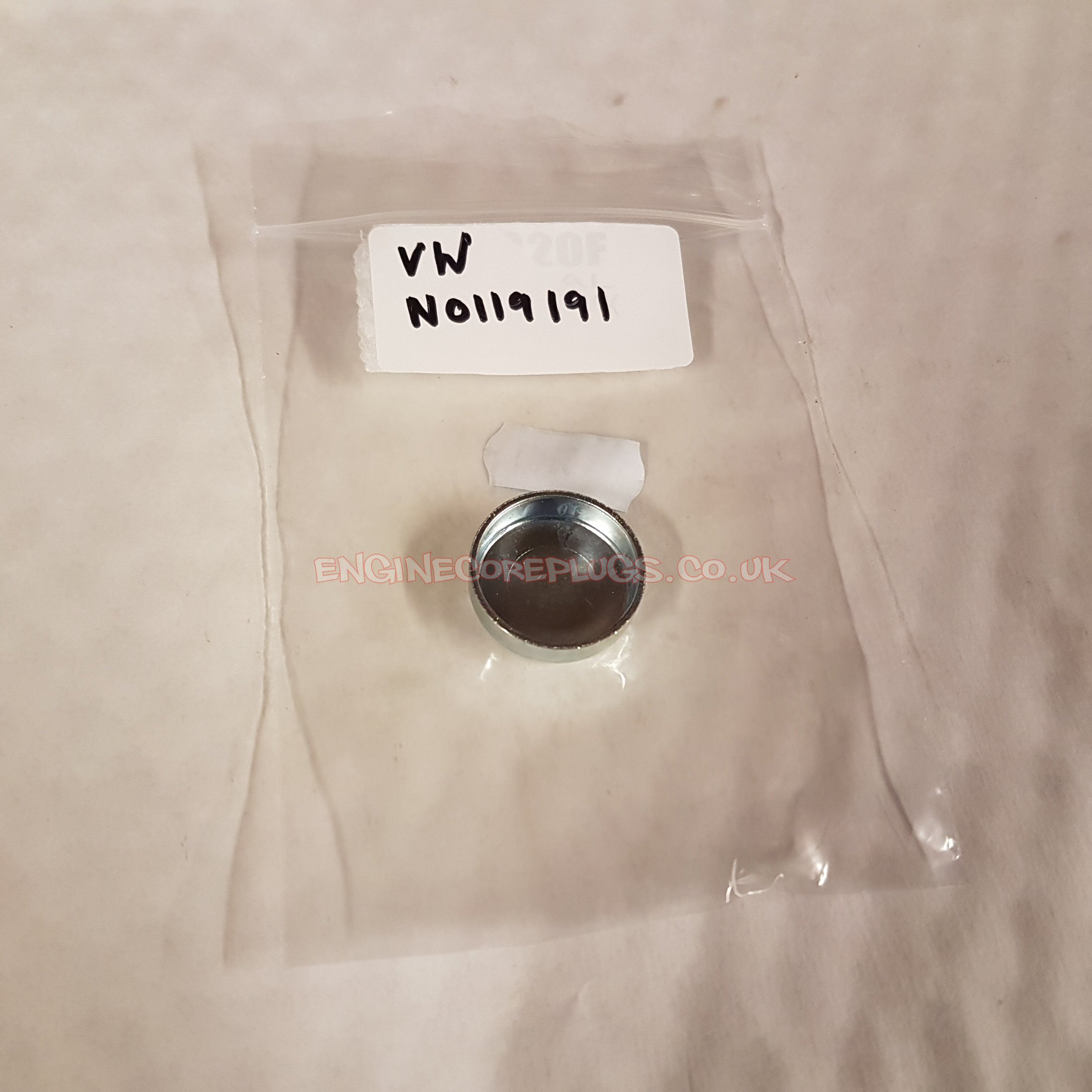 VW Volkswagen Part number N0119191 engine cylinder head core plug
