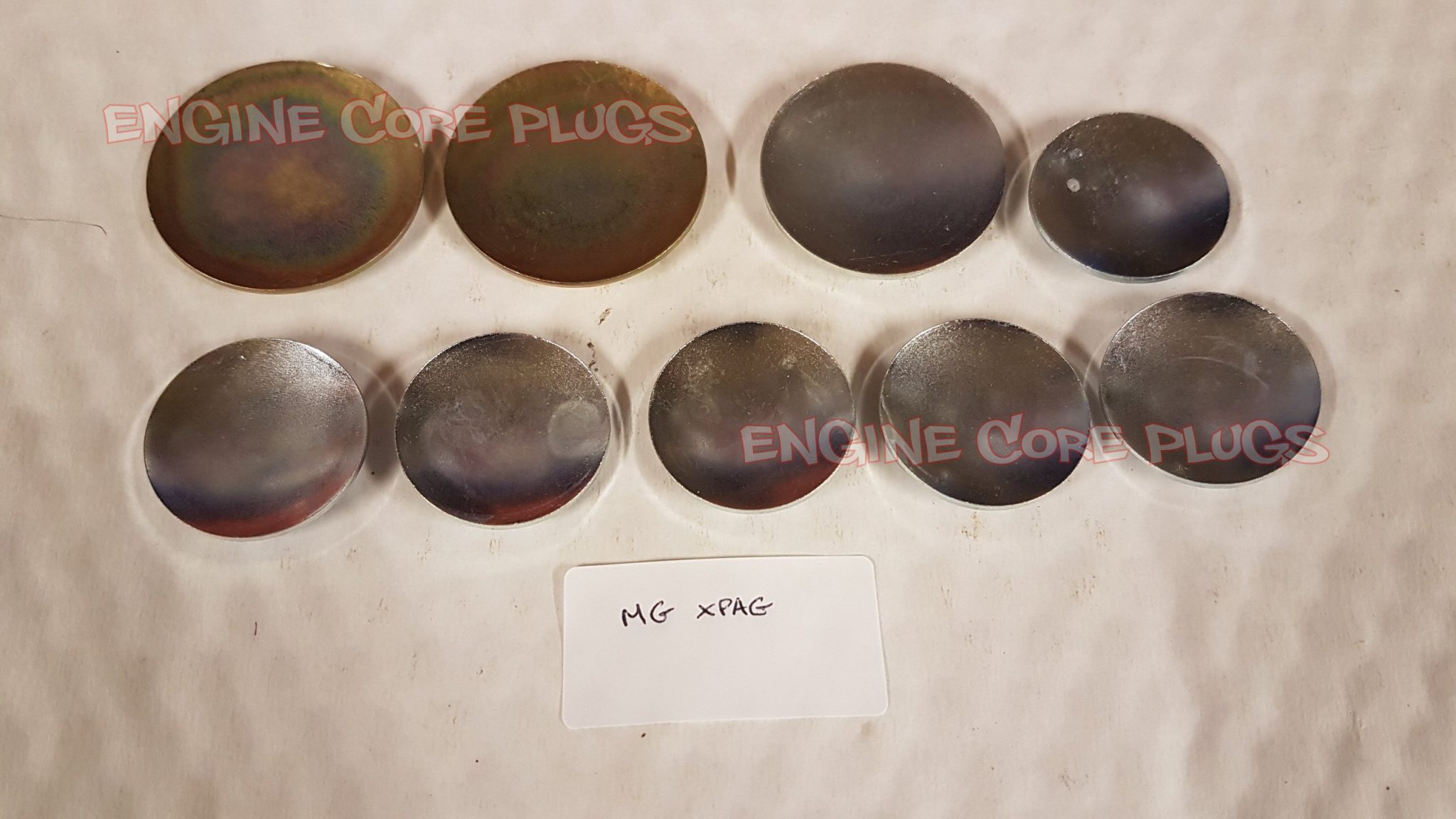 MG TC Midget 1250cc XPAG Core plug set - engine core plugs