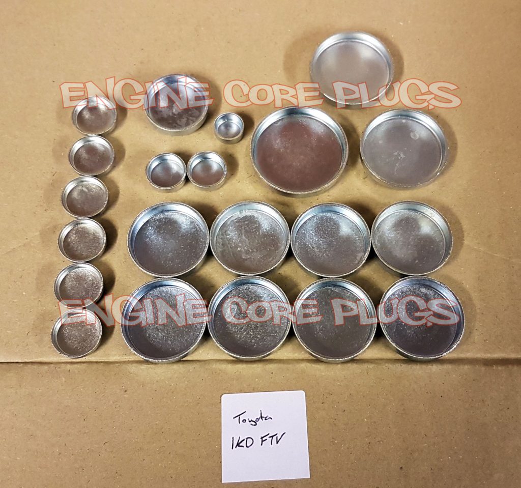 Toyota Land Cruiser 1KDFTV core plug set - 3.0 16v Diesel