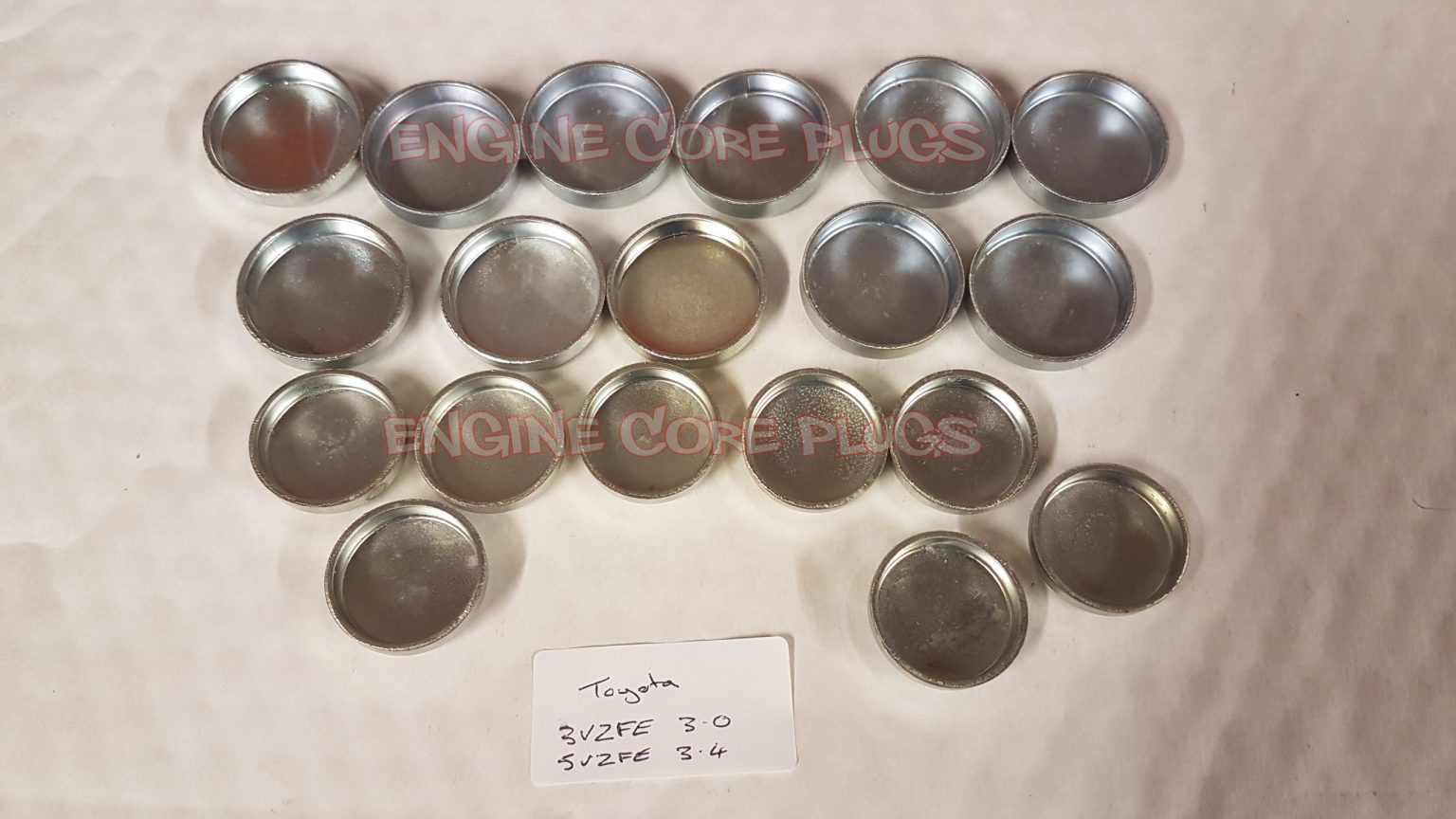 Toyota Land Cruiser 5VZFE core plug set - 3.4 V6 24v Engine Core Plugs